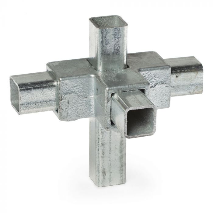 T-Stuk met Zij-Uitgang - vierkant (25mm)