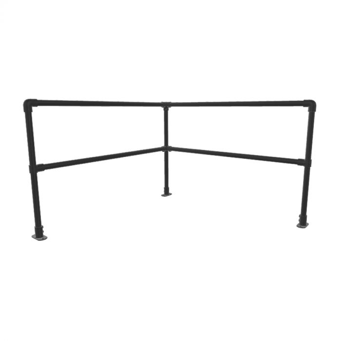 Safety Railing Modulair | Zwart 48.3 mm | Hoek
