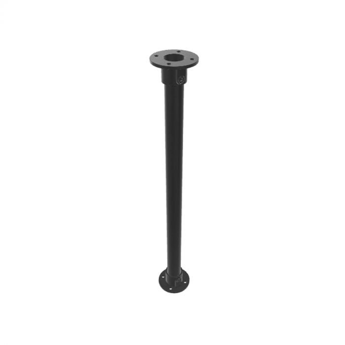Tafelpoot Traun | Zwart 42.4 mm | Voet | DIY